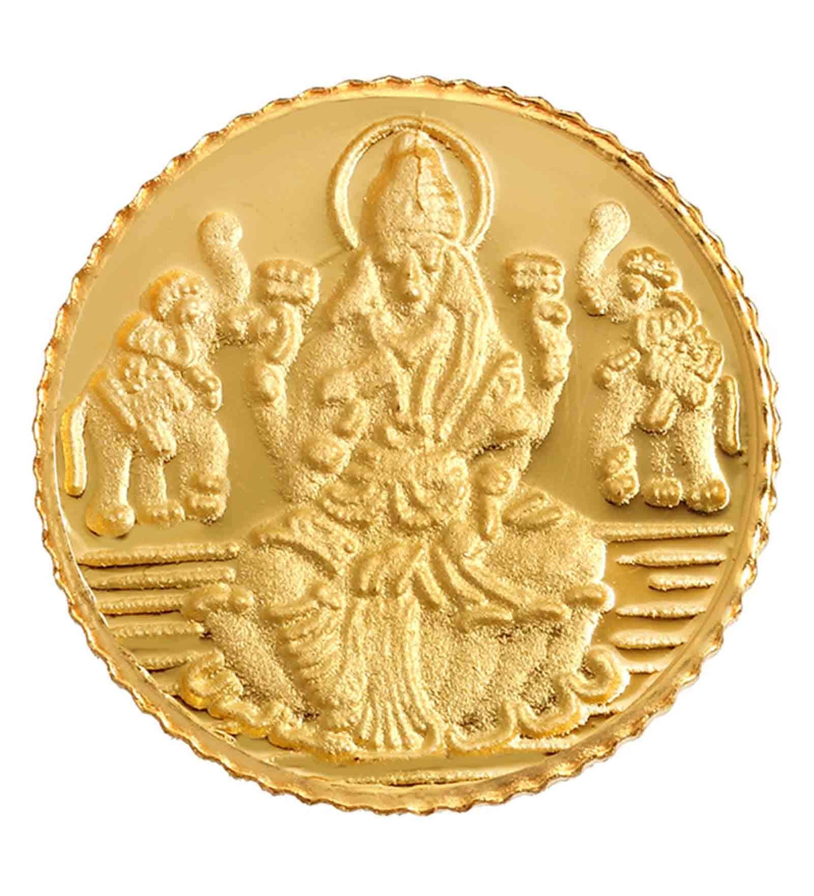Buy 1 Gram 24kt (999) Goddess Lakshmi Gold Coin By Bangalore Refinery ...
