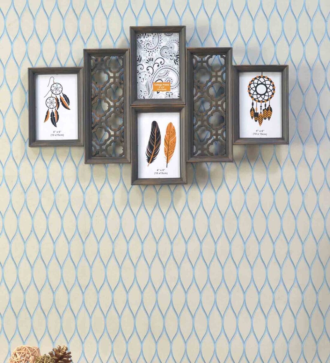 Buy 4 Pics Cutwork Collage By @home Online - Collage Photo Frames ...