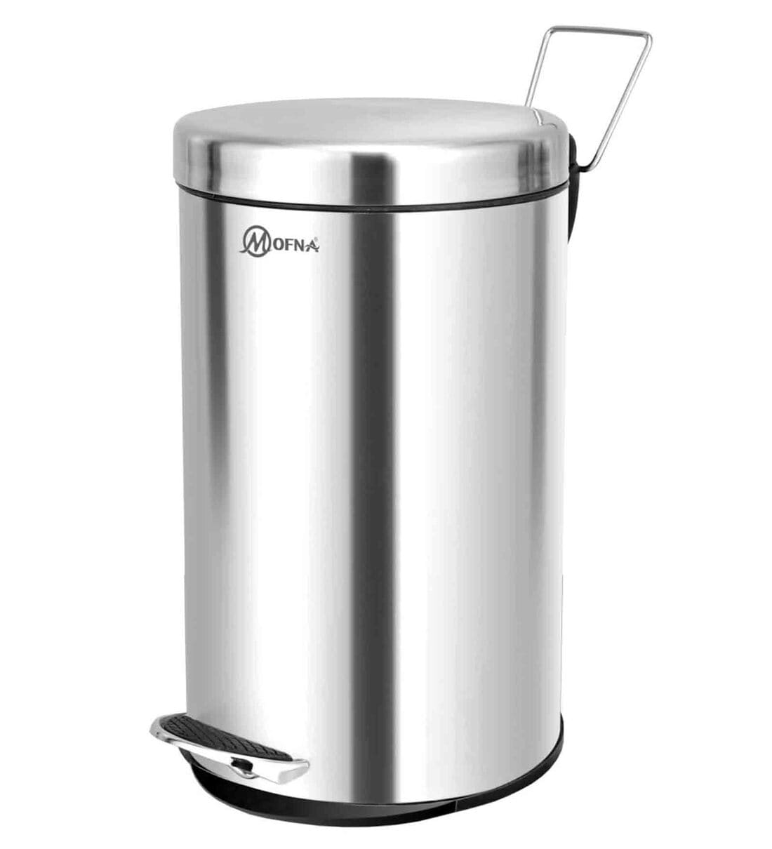Buy 5 Ltr Silver Stainless Steel Step On Dustbin at 57% OFF by Mofna ...