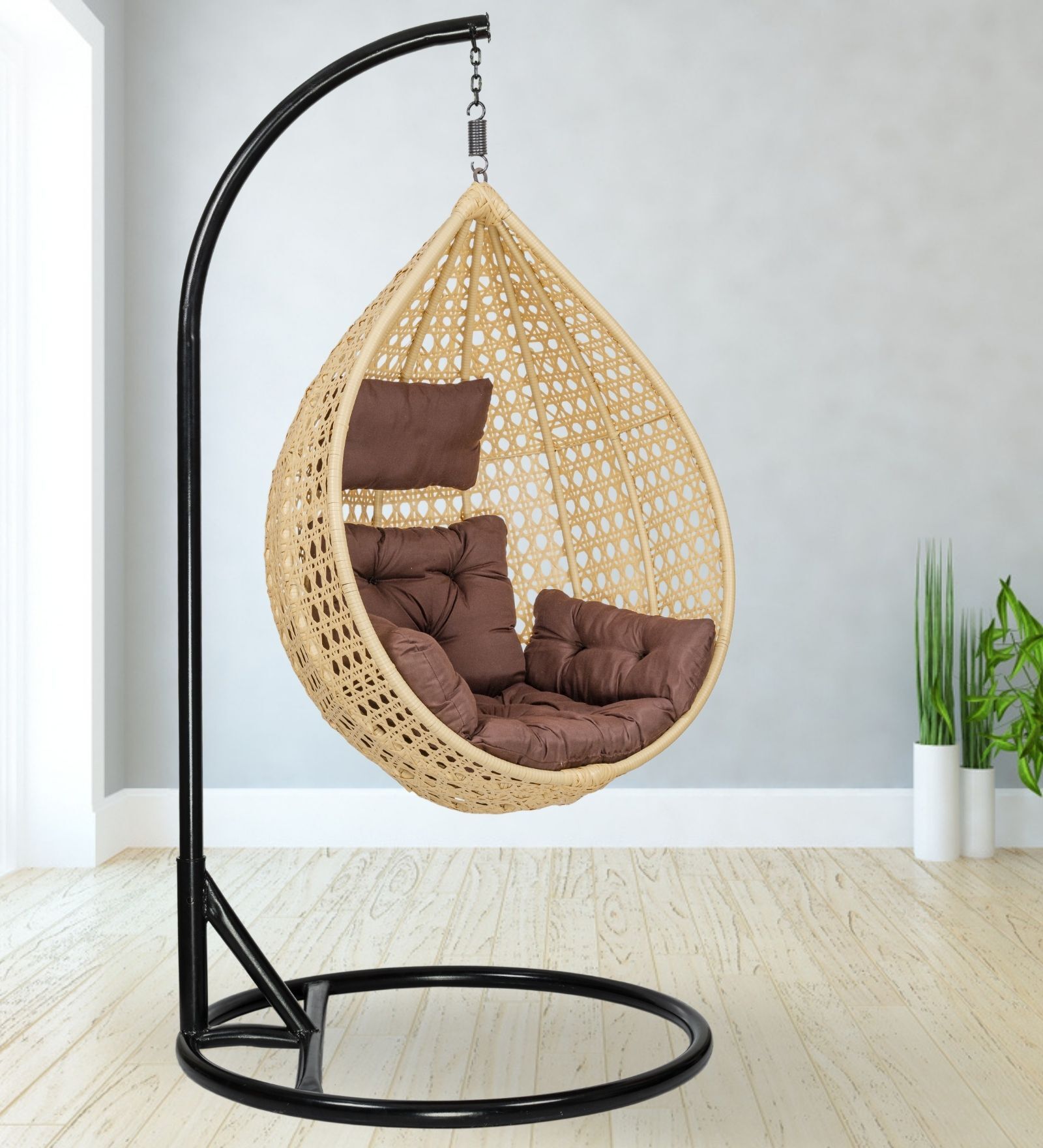 Buy 6 Star Wicker Swing in Beige & Brown Colour at 100% OFF by Swingzy ...