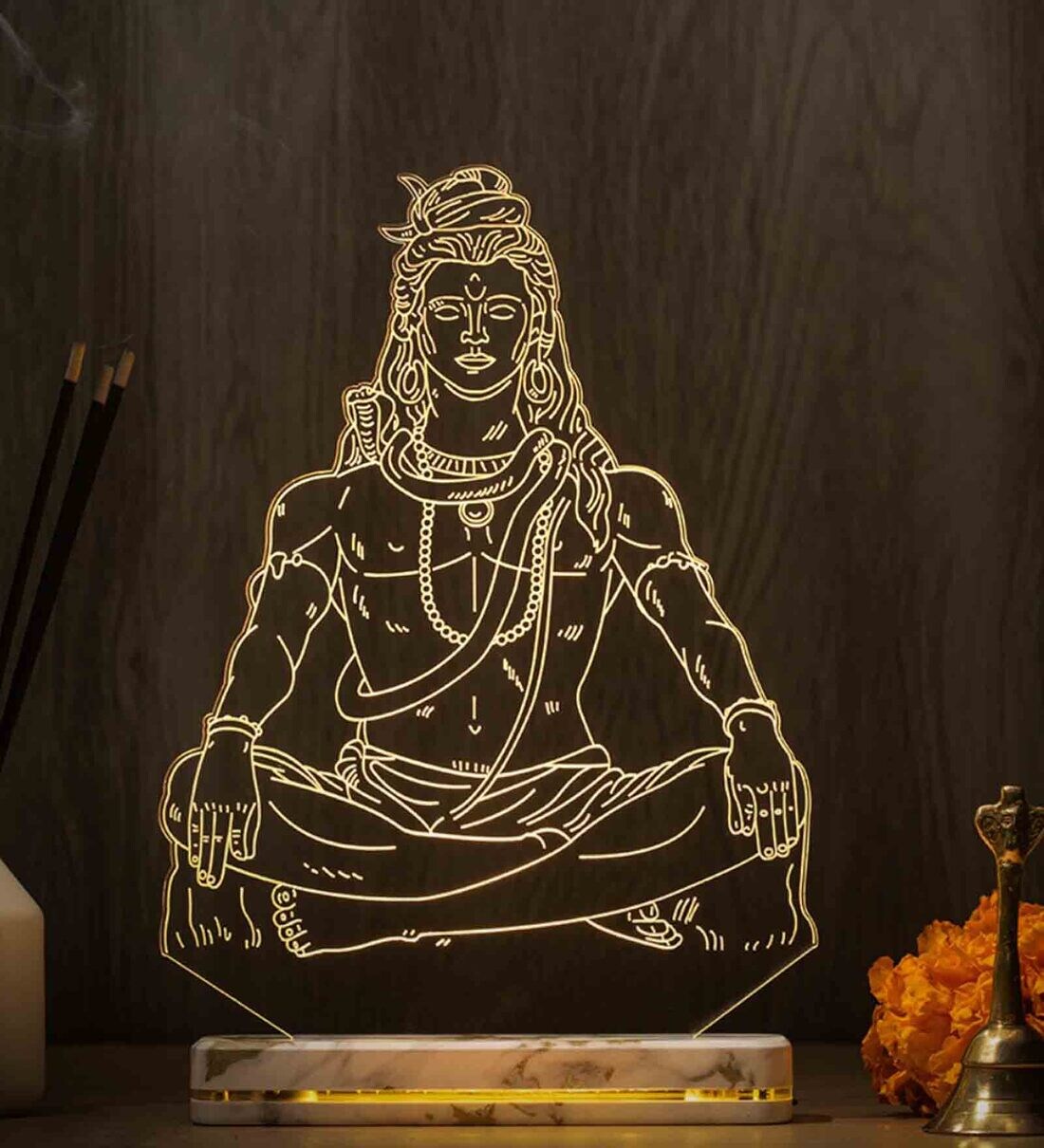 Buy ABS Plastic Shiva Table LED Lights at 41% OFF by LIT Lamps | Pepperfry