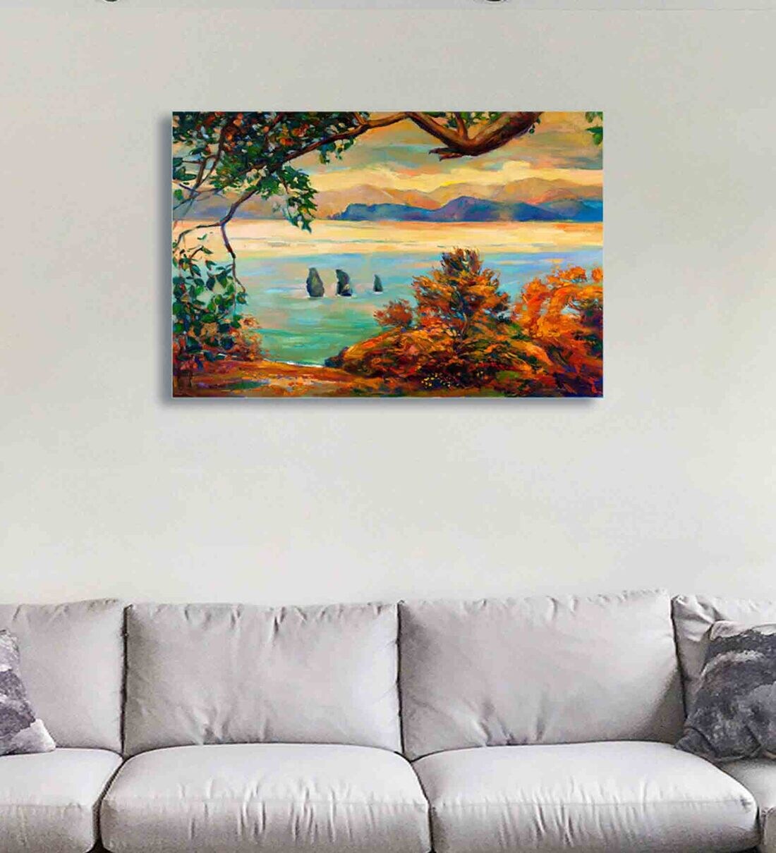 Buy Abstract Modern Pascal Forest Lake Art Print at 16% OFF by Flair ...