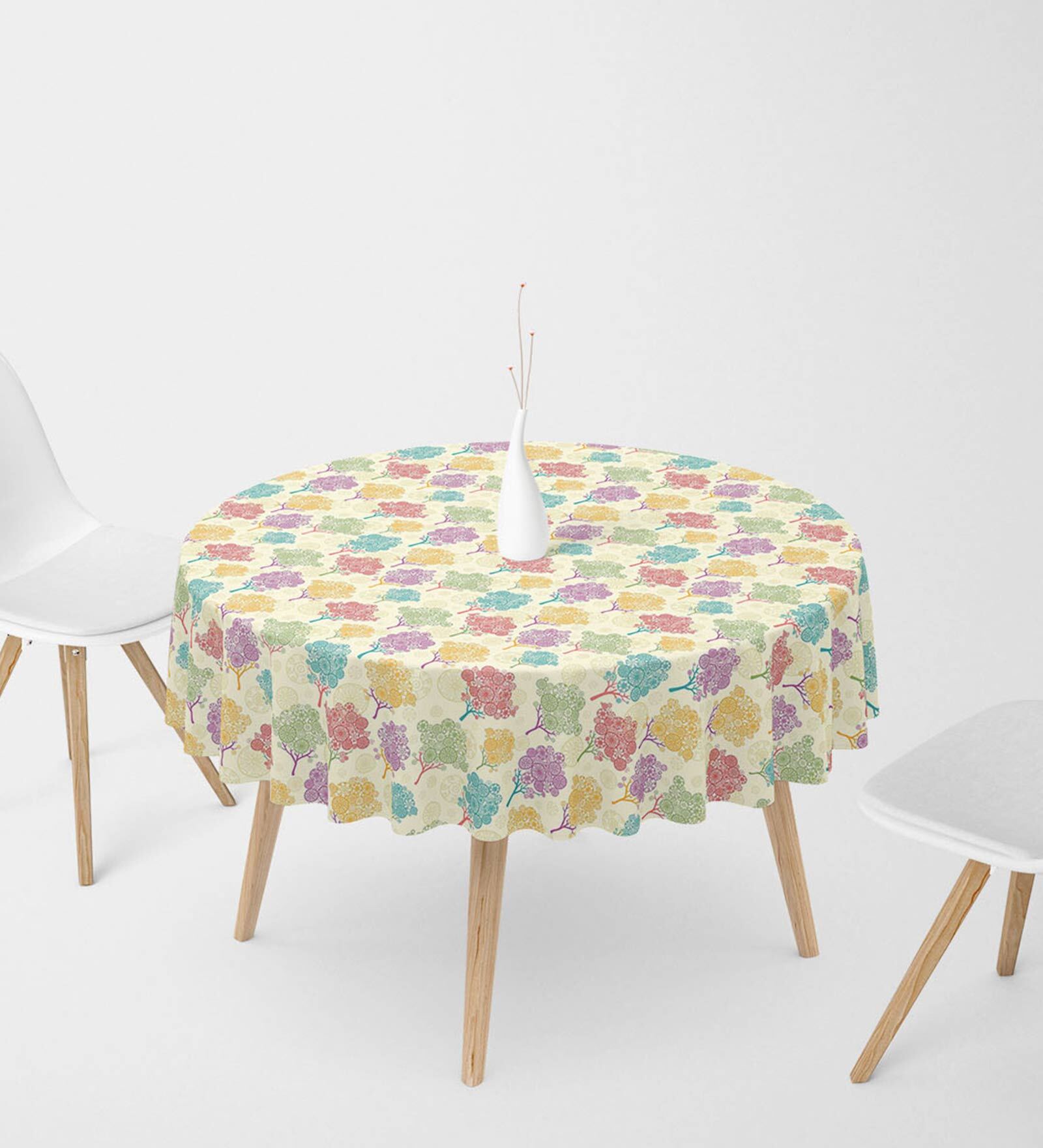 Buy Trees (54x54) Multicolor Canvas Table Cloth at 73% OFF by ArtzFolio ...
