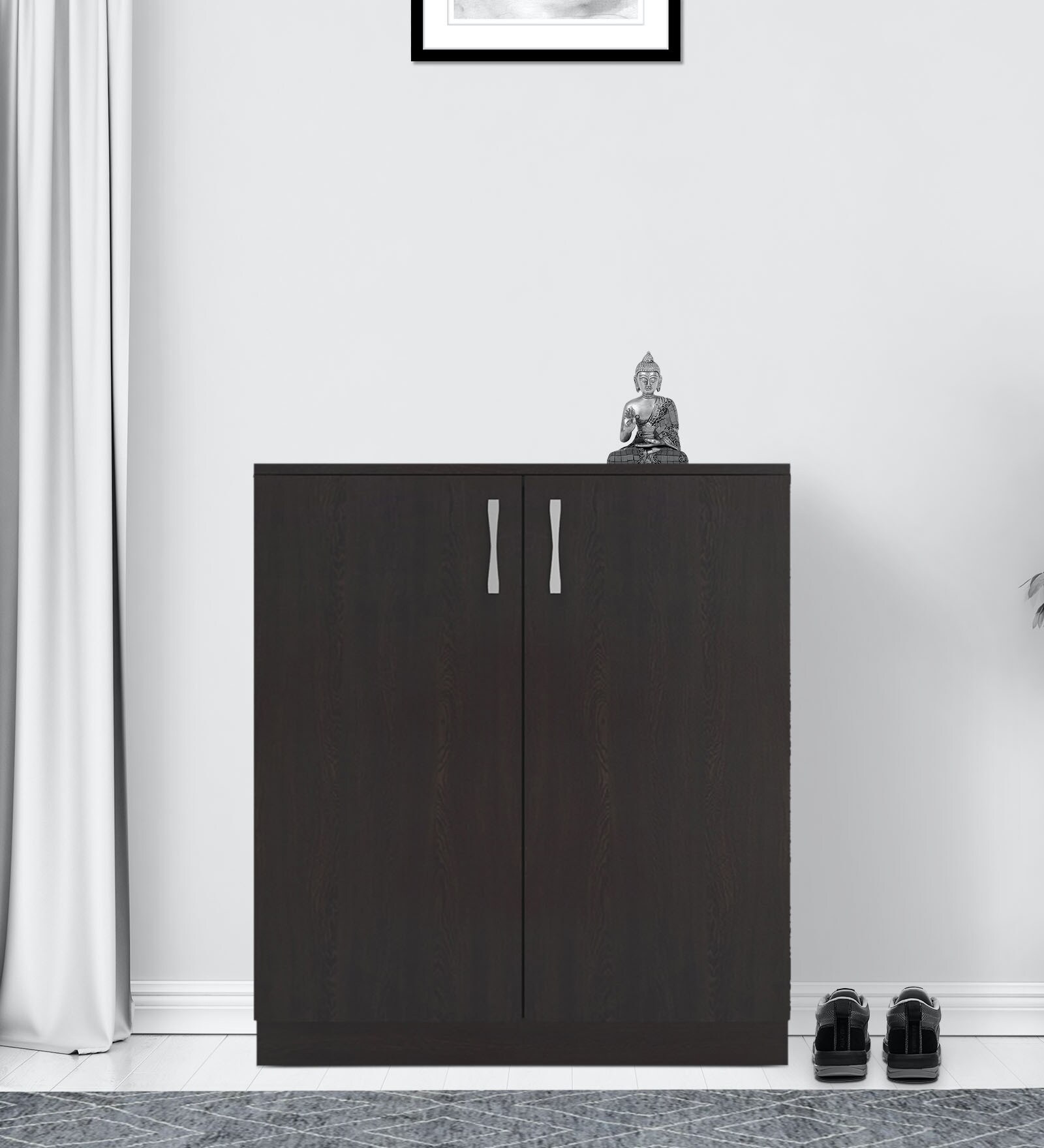 Buy Primera Shoe Cabinet with Ventilated Shelves in Antique Ebony ...