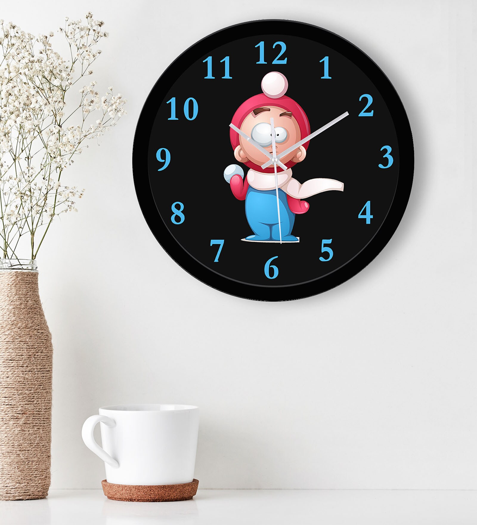 Buy Multicolor Plastic Adorable Boy Kids Wall Clock at 37% OFF by Wens ...