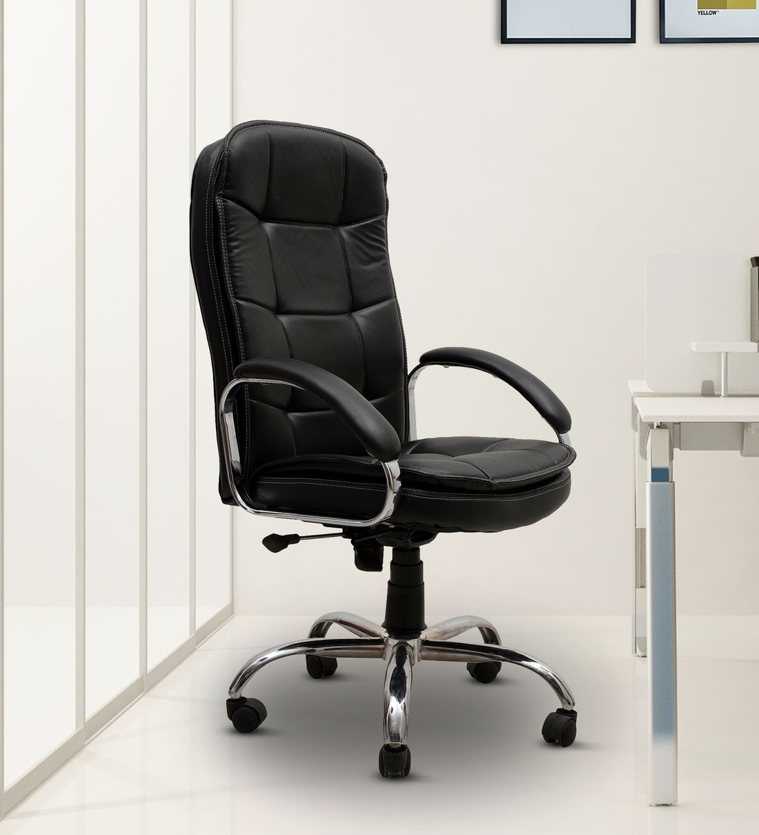Buy Affinity Leatherette Executive Chair in Black Colour at 61% OFF by ...