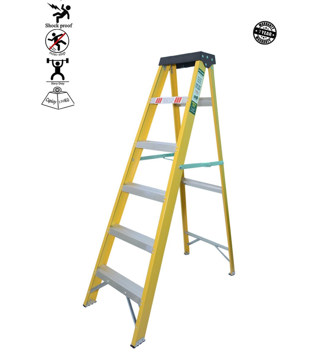 Buy 6 Steps 6 Ft Plastic Step Ladder By Alnico at 36% OFF by Alnico ...