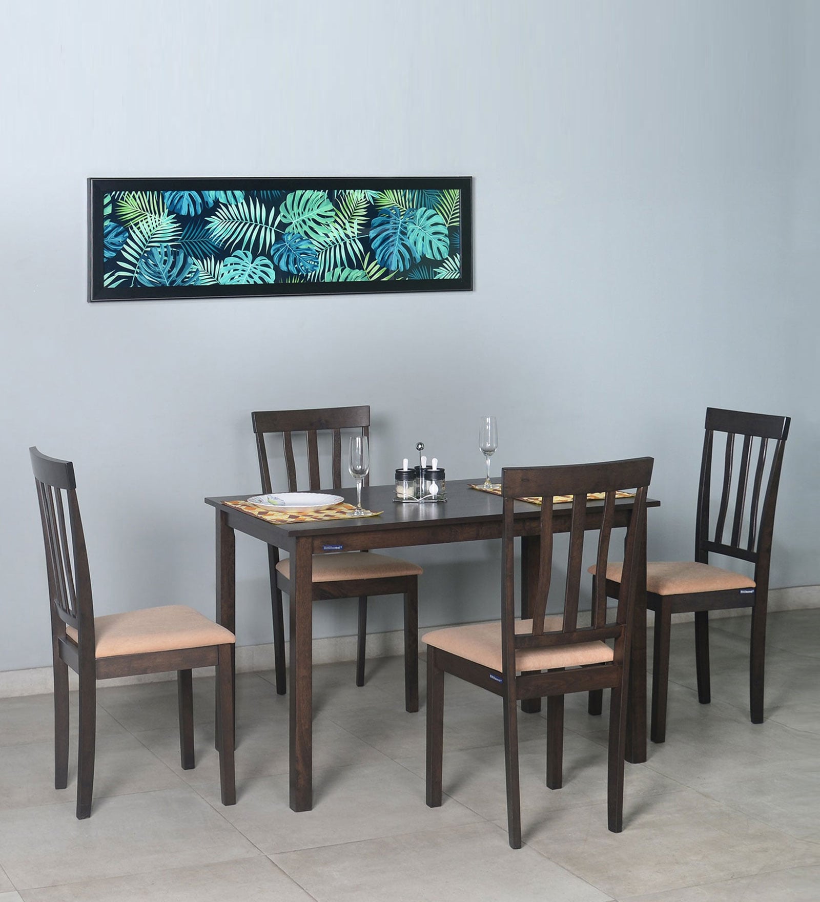 Buy Alexios 4 Seater Dining Set in Wenge Finish at 20% OFF by Nilkamal ...