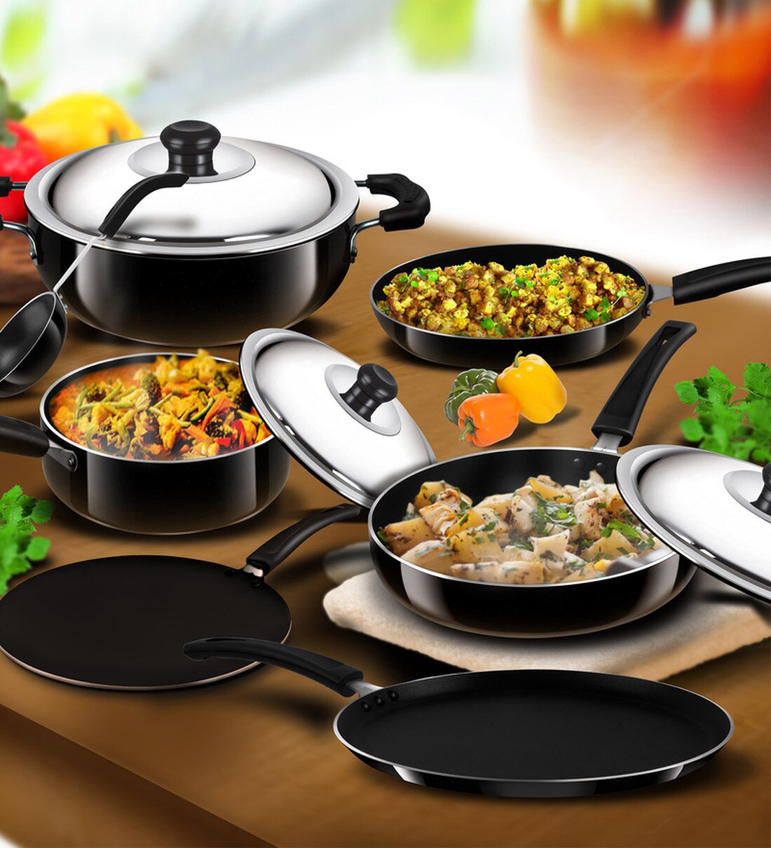 Buy Splendor 7-Piece Cookware Set by Anjali Online - Discontinued ...