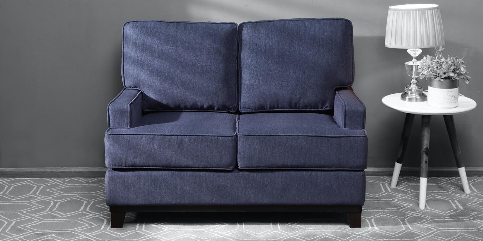 Buy Anso 2 Seater Sofa In Navy Blue Colour Online - Lawson 2 Seater ...