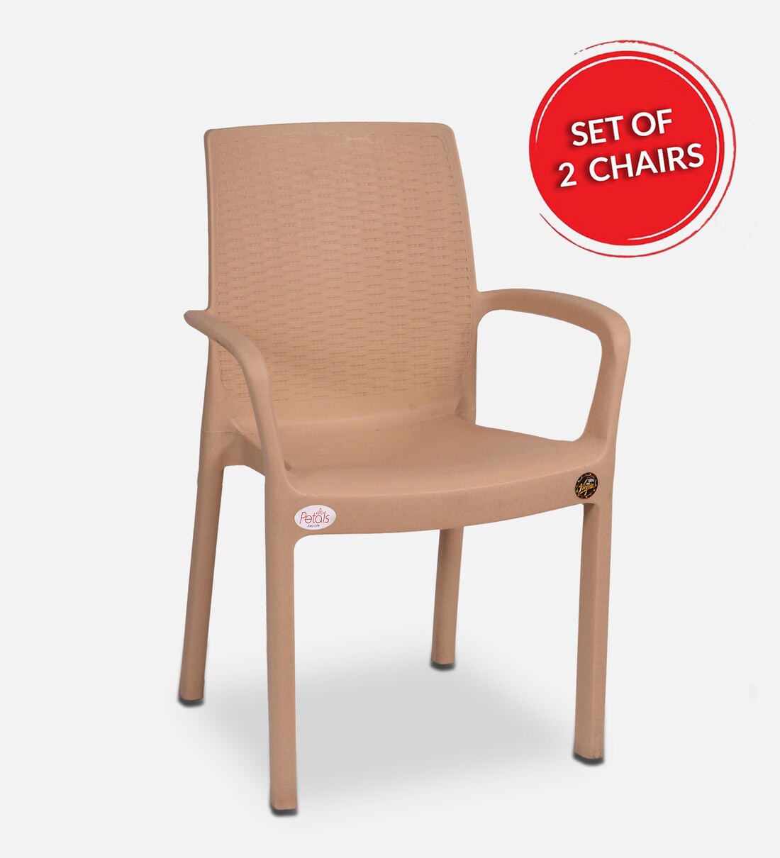 Buy Atlantis Plastic Chair in Beige Colour , (Set Of 2) at 29% OFF by ...
