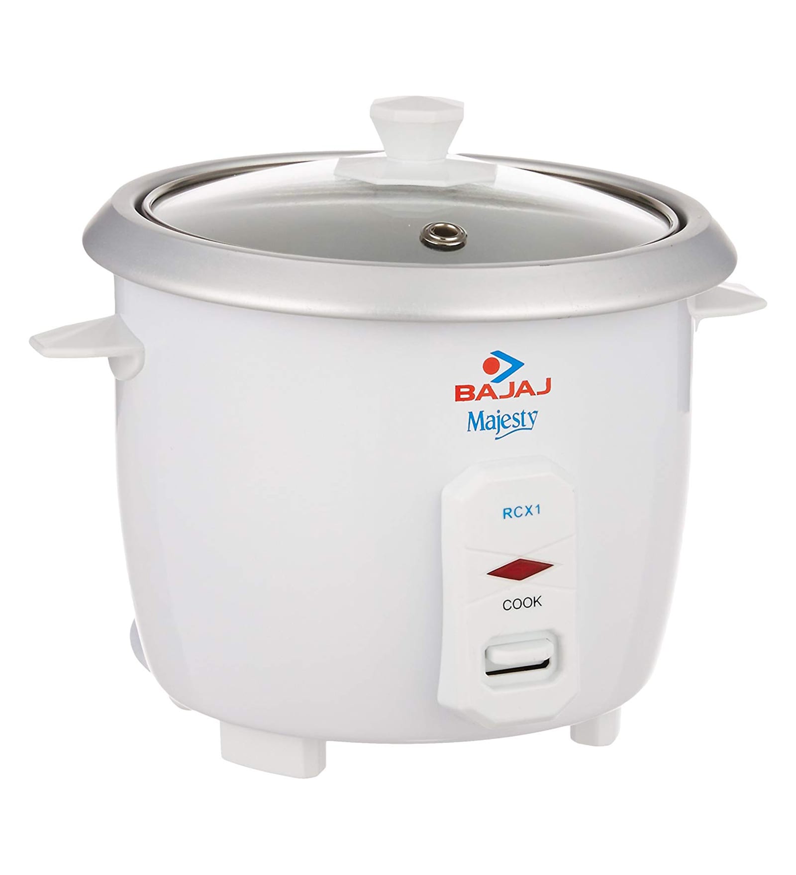 Buy Bajaj White Majesty Rcx 1 Mini Multifunction Rice Cooker- 400 ML ...