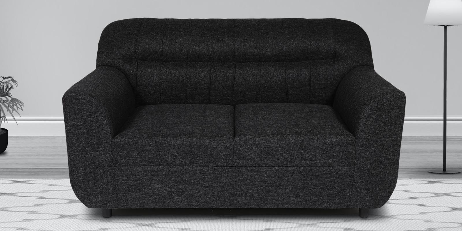 Buy Batman 2 Seater Sofa in Charcoal Grey Colour at 34% OFF by Fine ...