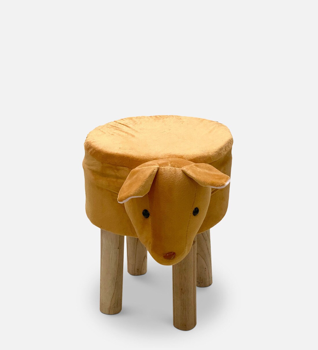 Buy Bear Fabric Kids Stool in Brown Colour Online - Kids Stools - Kids ...