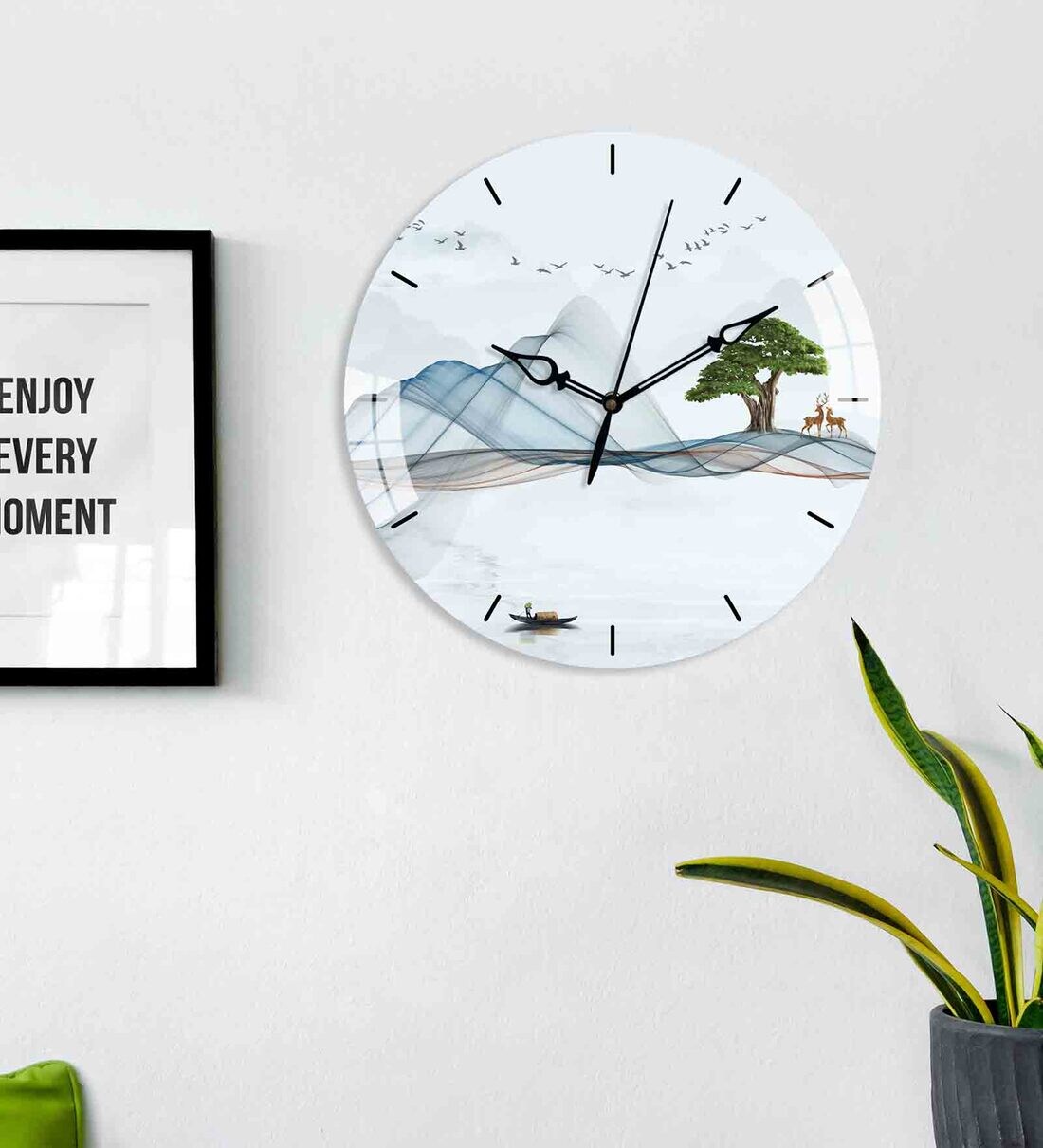 Buy Beautful Scenery Acrylic Wall Clock by The Next Decor Online ...