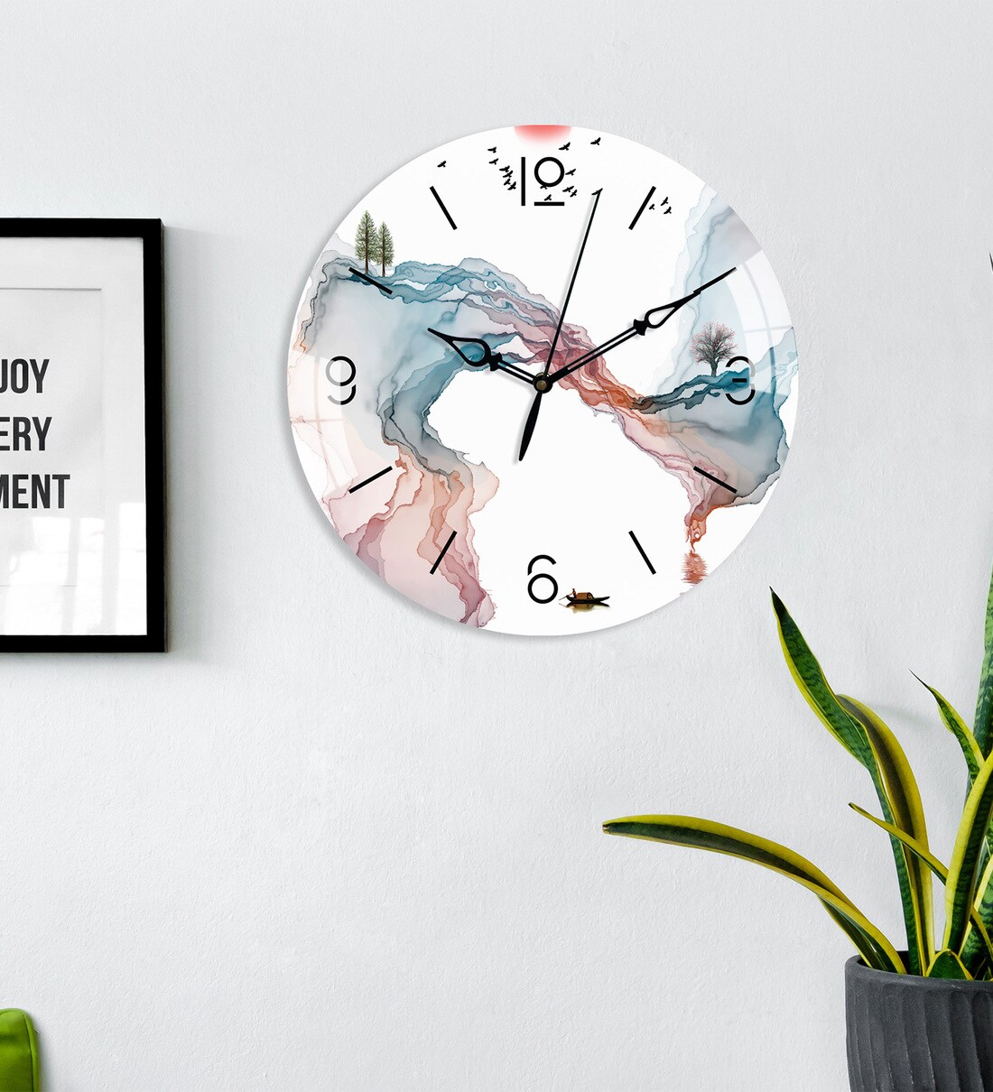Buy Beautiful Scenery Acrylic Wall Clock by The Next Decor Online ...