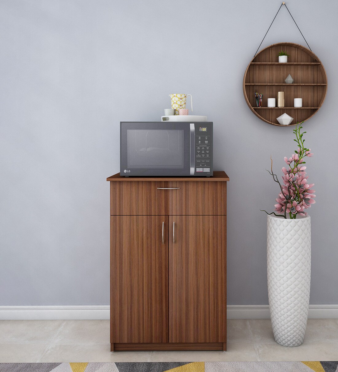 Buy Betel Cabinet in Walnut Finish at 37% OFF by Woodbuzz | Pepperfry