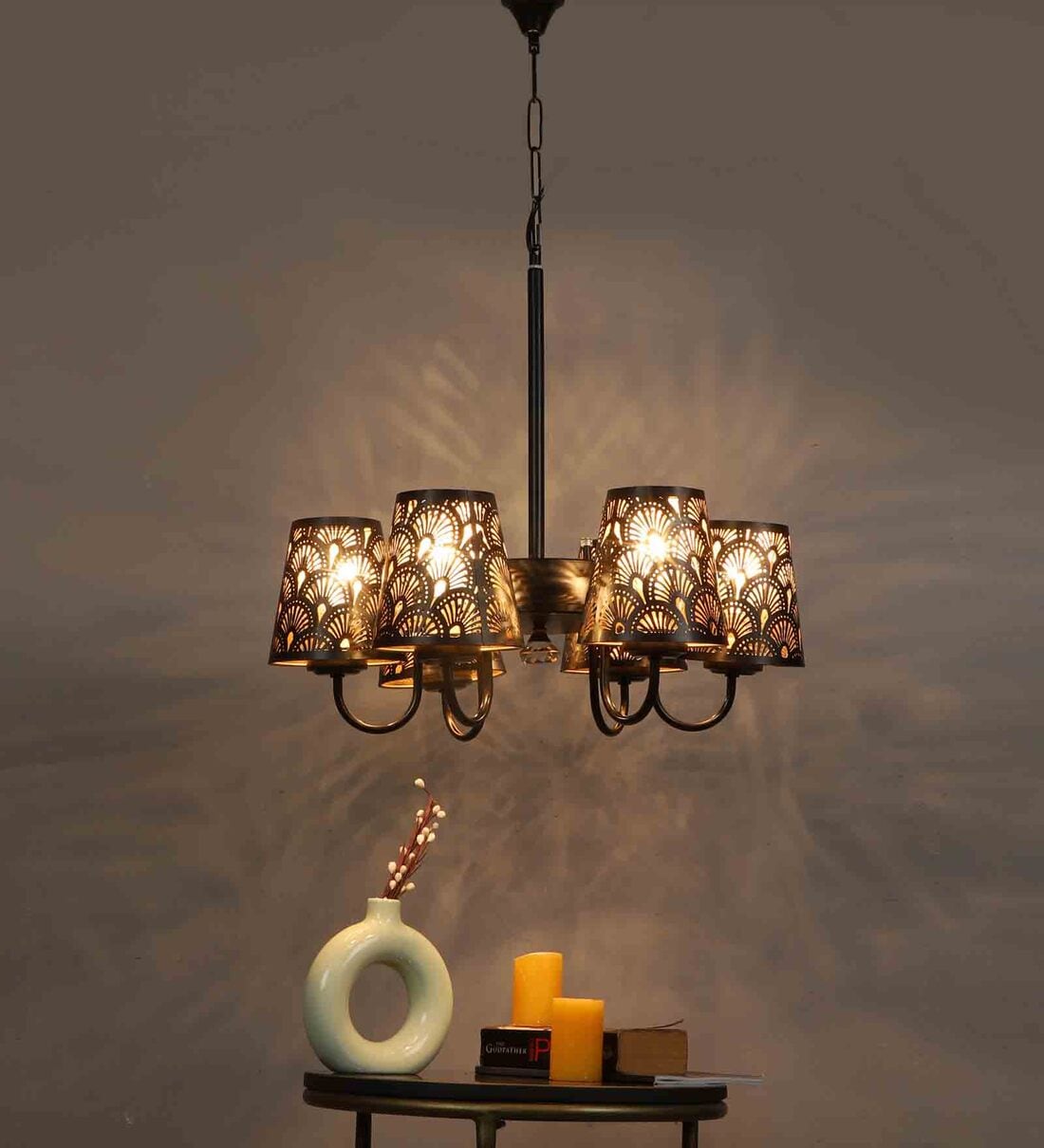 Buy Beverly Black Iron 6 Lights Chandelier By New Era at 47% OFF by New ...