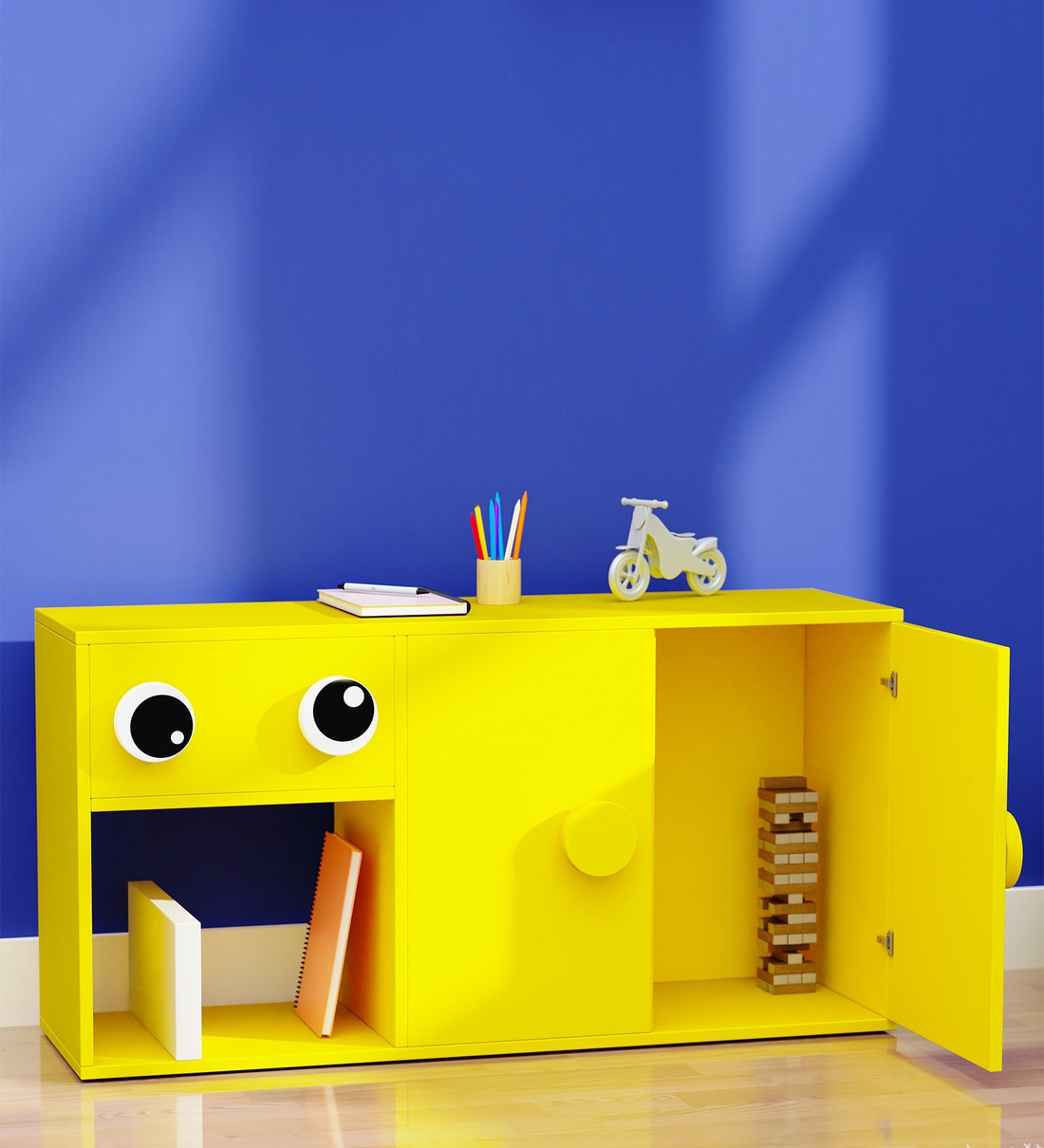 Buy Big Nino Kids Storage Cabinet in Yellow Colour at 20% OFF by Ditto ...