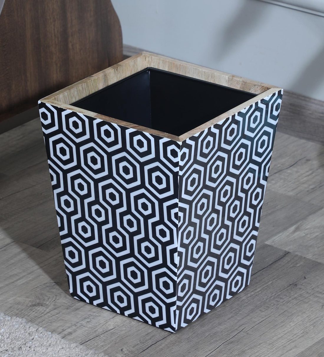 Buy 9 Ltr Open Wooden Dustbins In Black By Crayton Online ...