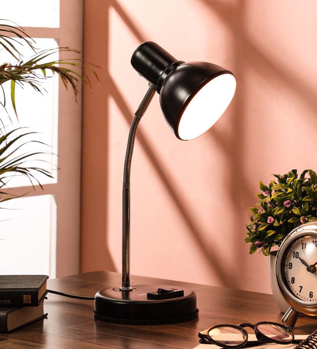 Buy Chicago Black Adjustable Study Lamp With Aluminium Base By ...