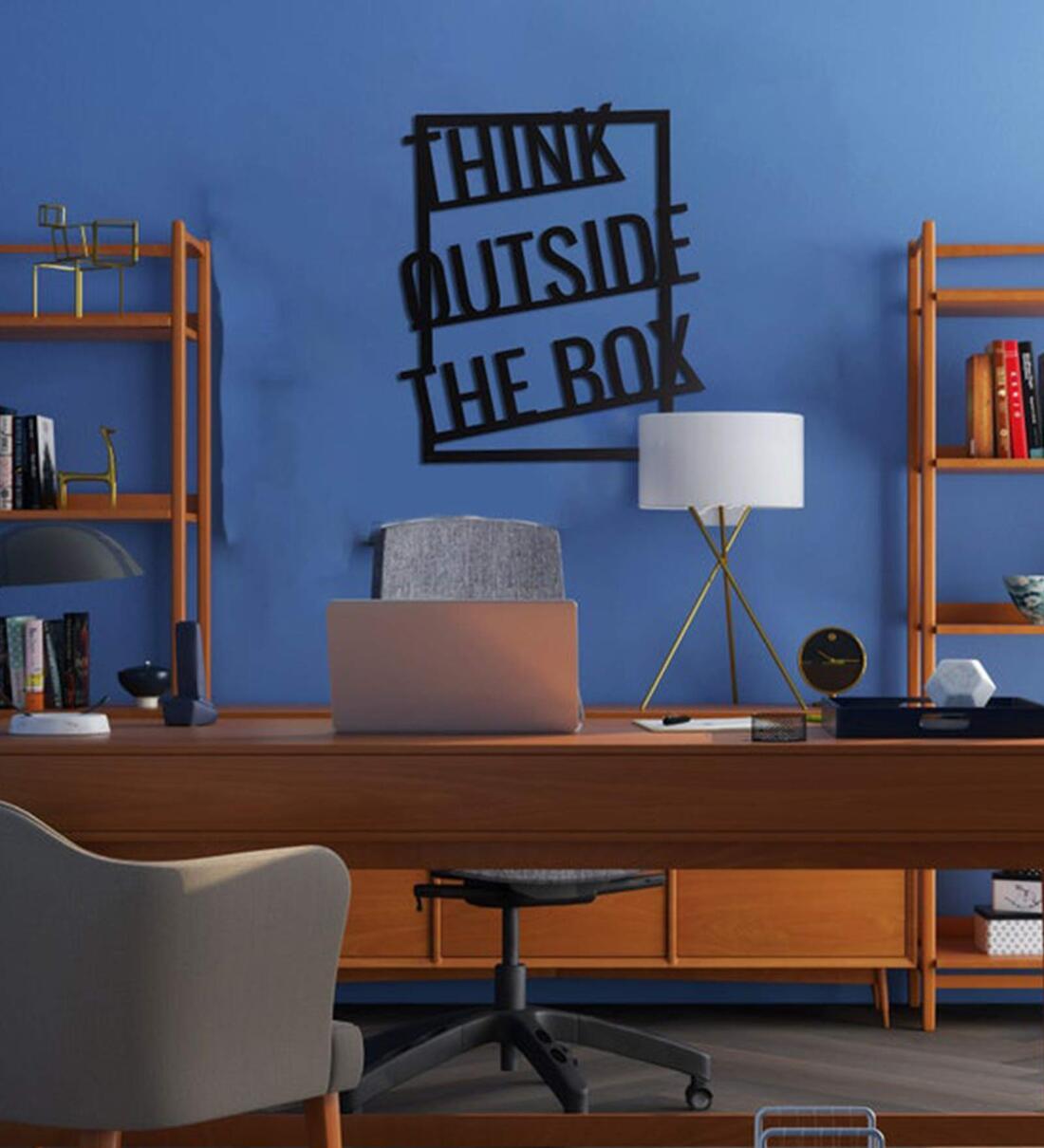 Buy Black Steel Think Outside The Box Wall Art at 13% OFF by WallCentre ...