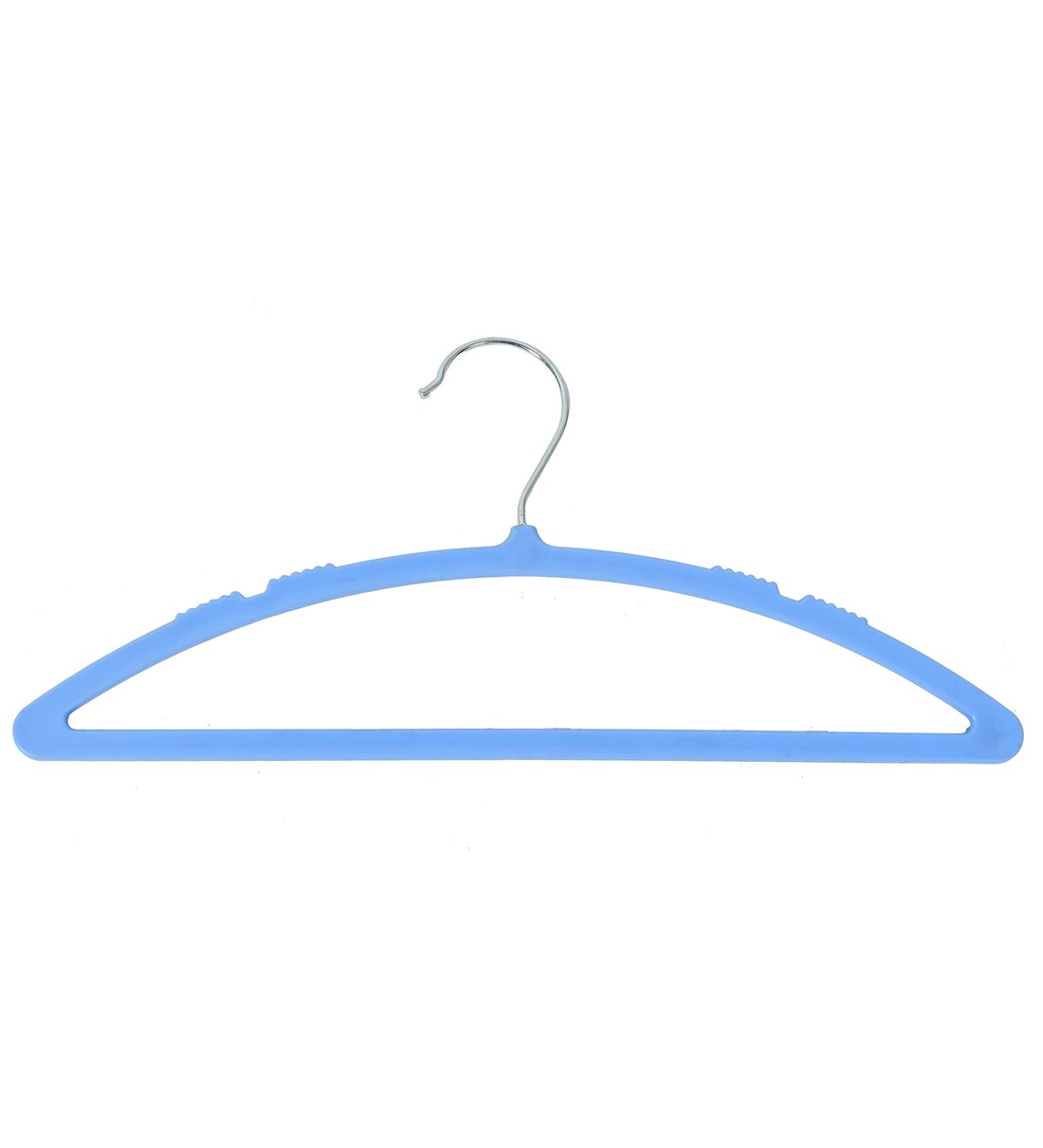 Buy Blue Plastic 1 Hook Cloth Hangers (Set Of 24) By Kuber Industries ...