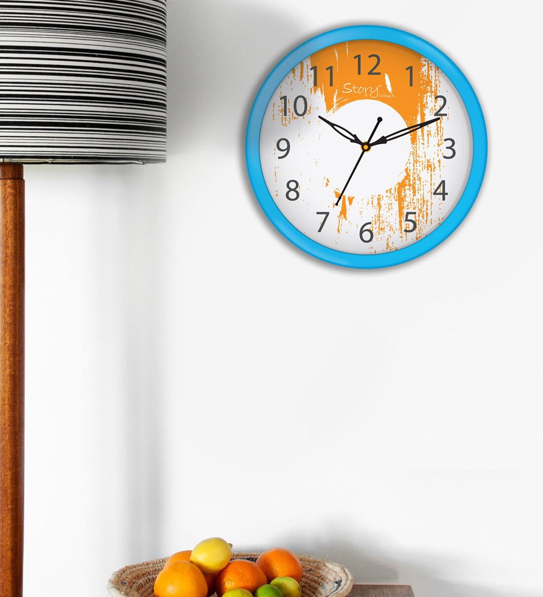Buy Blue Plastic Analog Wall Clock by Story@Home at 15% OFF by Story ...