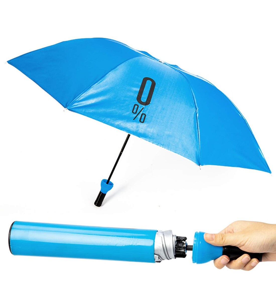 Buy Blue Portable Plastic Bottle Shaped UV Protection Umbrella at 41% ...