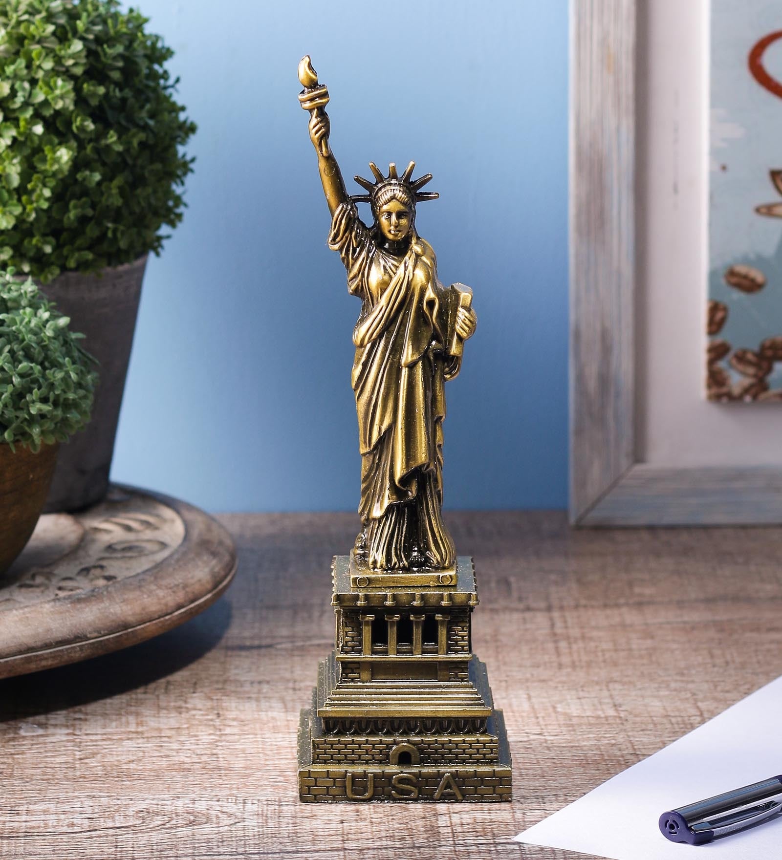 Buy Black & Green Metal Statue Of Liberty Miniature 10\ Online ...