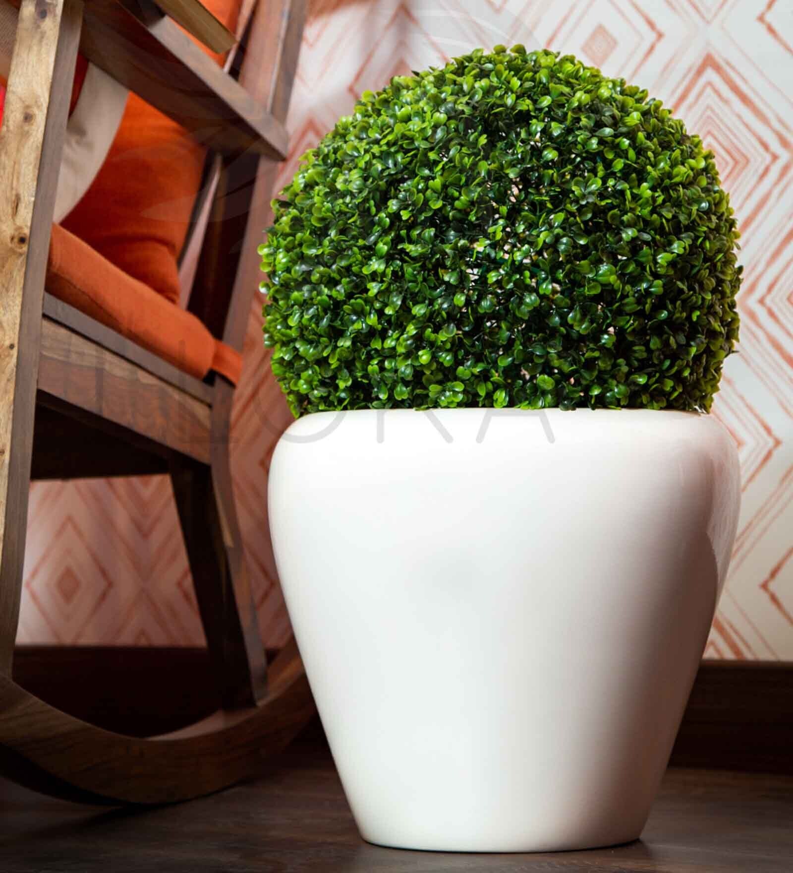 Buy Blue Fiberglass Curvy Shape planter by LLOKA Planters at 20% OFF by ...