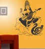 Buy Black PVC Vinyl Maa Saraswati Wall Sticker by Print Mantras Online ...
