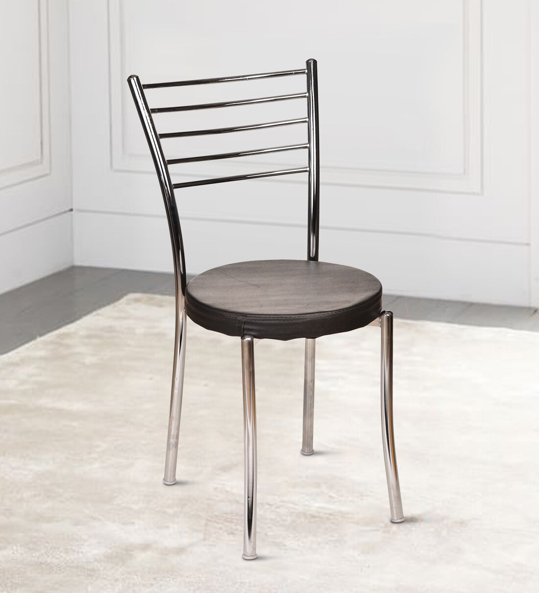 Buy Bonanza Metal Cafe Chair in Black Colour Online - Cafe Chairs ...