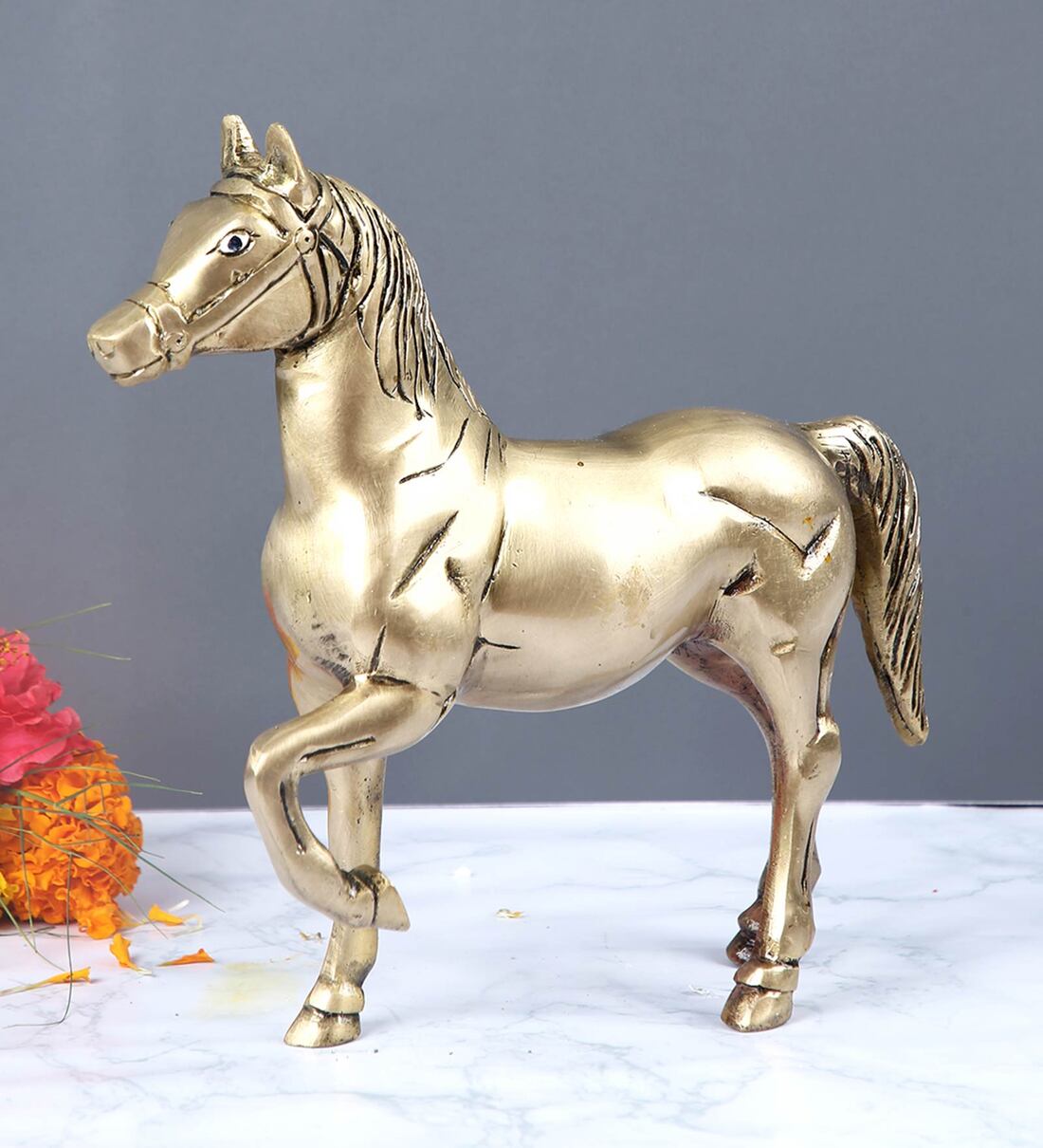Buy Brass Horse Showpiece at 64% OFF by Aapno Rajasthan | Pepperfry