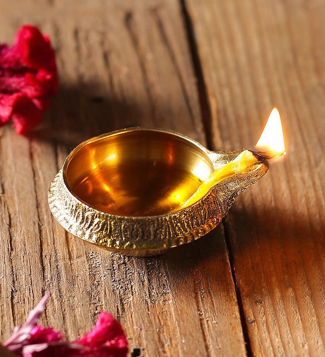 Buy Gold Brass Kuber Diwali Diyas at 32% OFF by Arghyam | Pepperfry