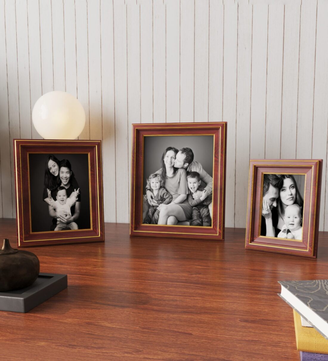 Buy Brown Synthetic Wood (Set of 3) Photoframes by Art Street at 75% ...