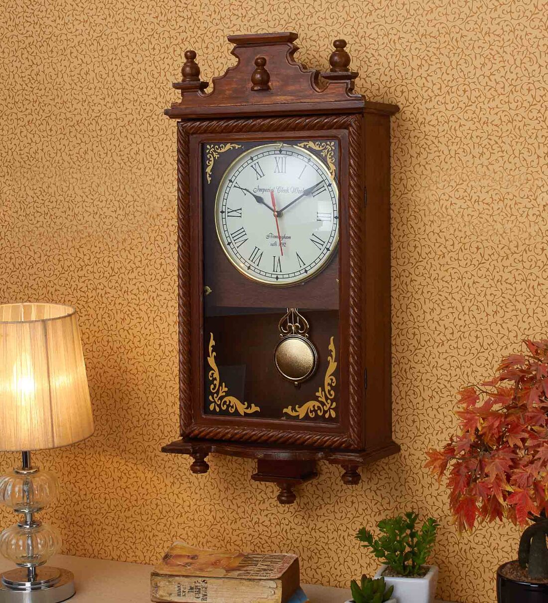 Buy Brown Wood Pendulam Clock by Delightful D cor at 46% OFF by ...