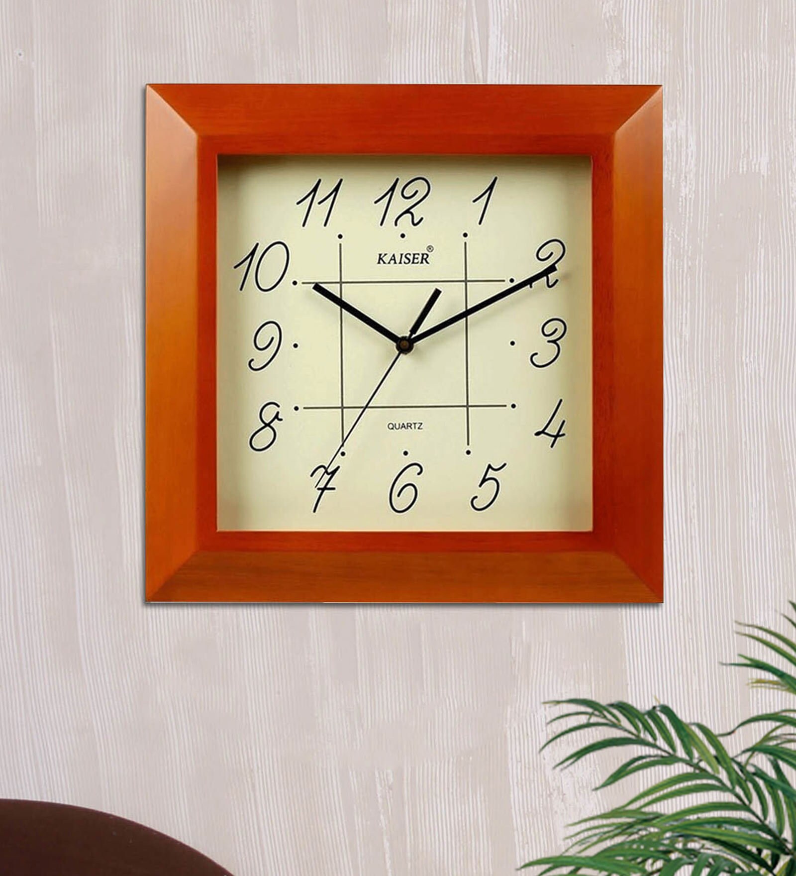 Buy Brown Wood Wall Clock by Kaiser at 12% OFF by Kaiser | Pepperfry
