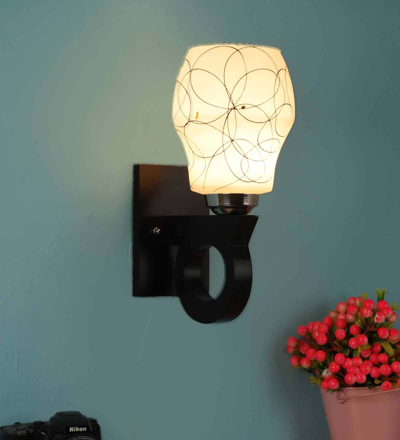Buy Brown Wood Wall Lights By Eliante By Jainsons Lights at 49% OFF by ...