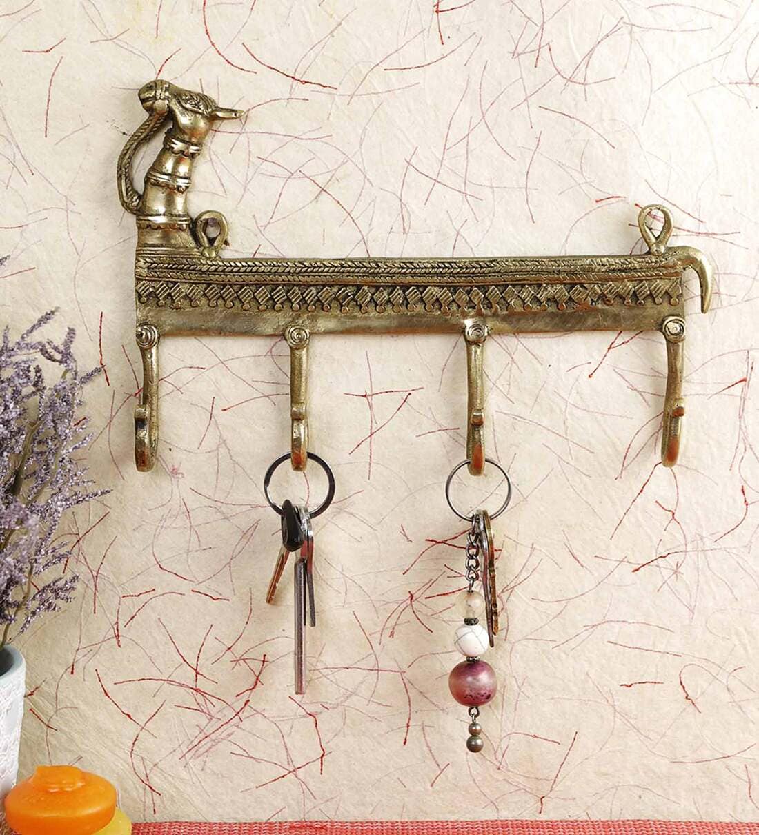 Buy Camel Design Golden Brass S Wall Hook Key Holder Online - Key ...