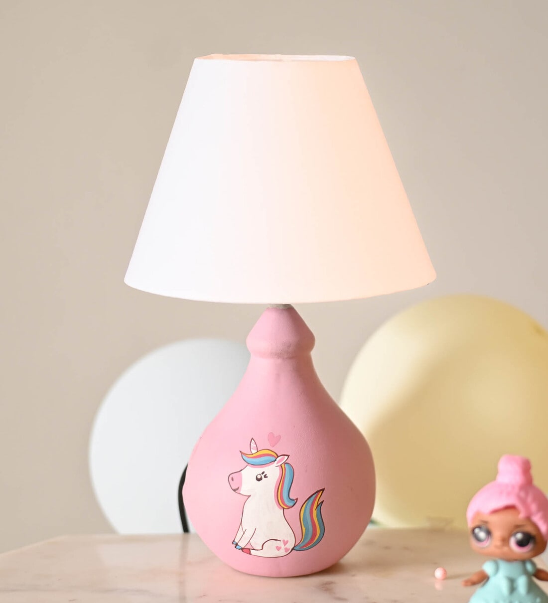 Buy Olympia Blue Terracotta Shade Kids Lamp by Radhika Dahlan Online ...
