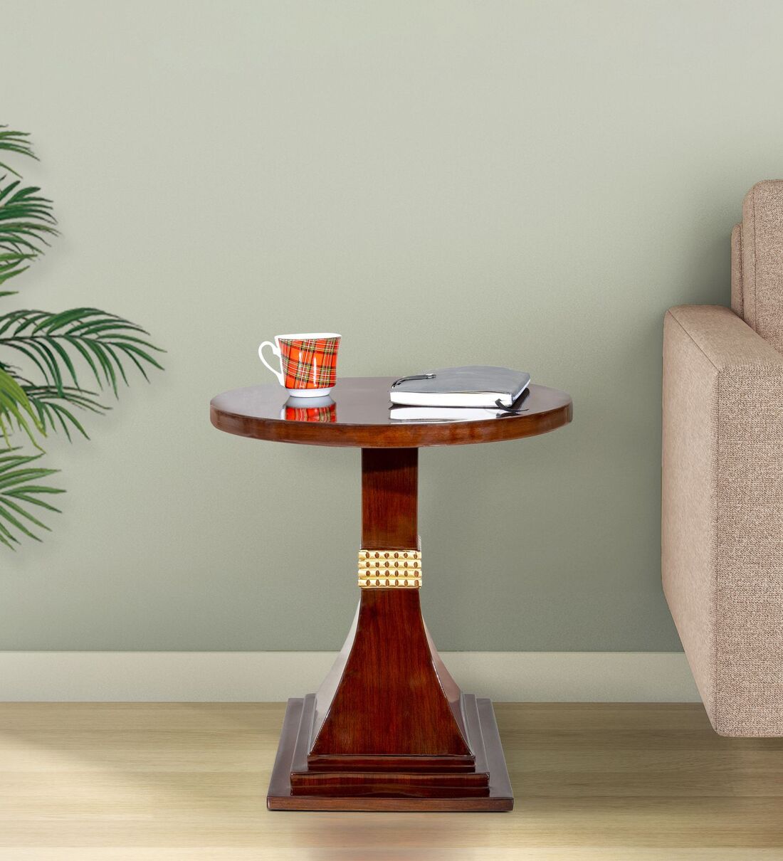 Buy Carbin Solid Wood End Table Honey Walnut Finish Online ...