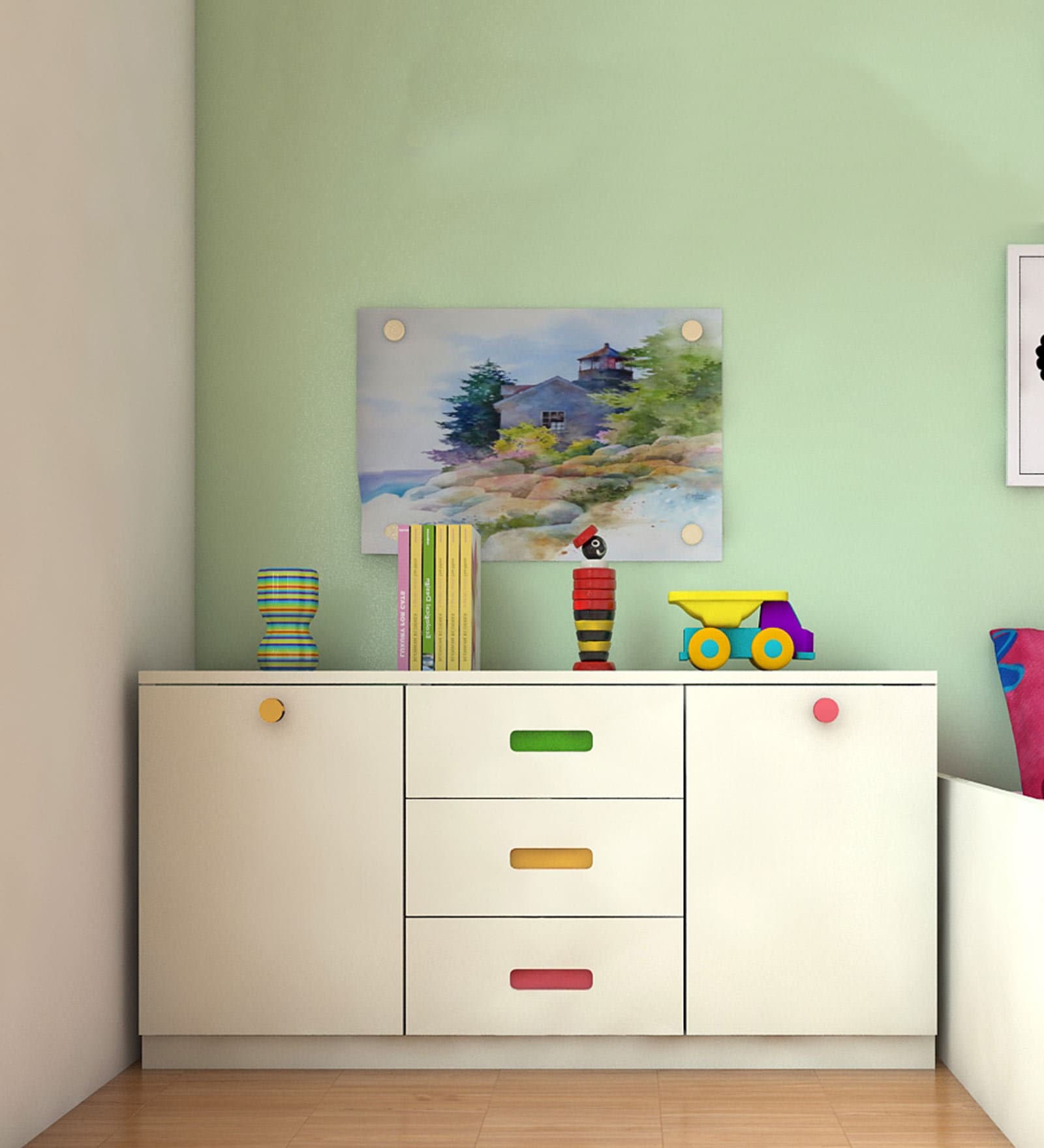 Buy Casablanca Kid'S Kids Storage Cabinet in Ivory Colour Online - Kids ...