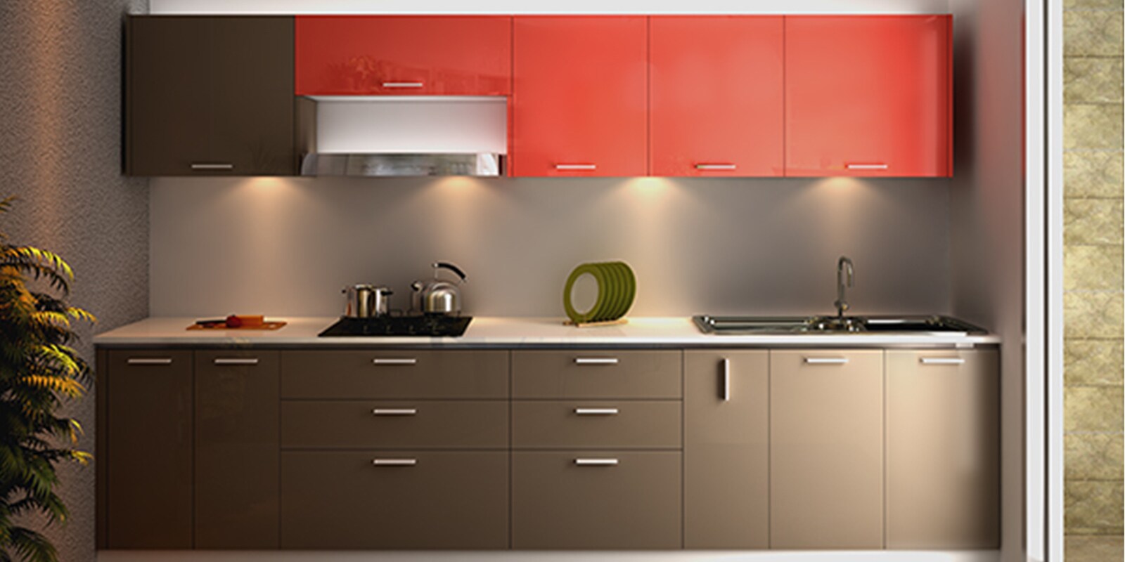 Buy Celia Straight Modular Kitchen Designed in MDF at 15% OFF by ...
