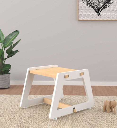 Buy Charcoal Chikku Kids Stool in White Colour at 5% OFF by X&Y ...