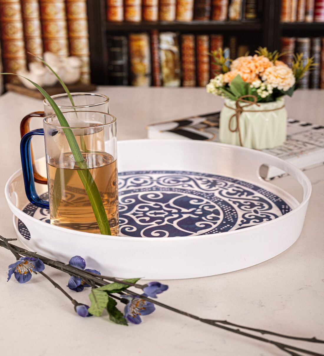 Buy Contemporary Glass Serving Tray by Goodhomes at 50% OFF by ...