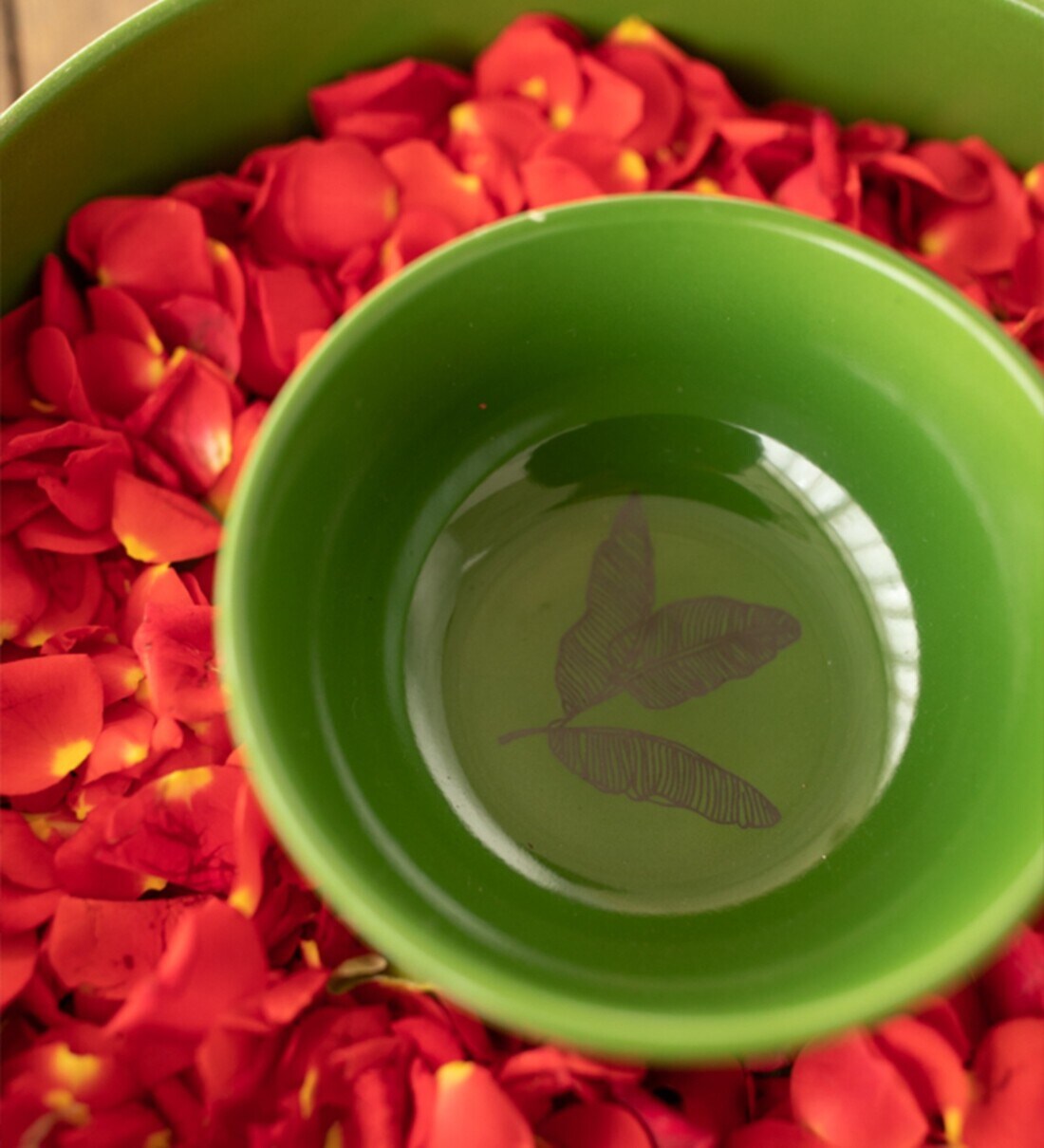 Buy Cochin Kansa Green 300ml Porcelain Serving Bowl by Ritu Kumar Home at 55% OFF by Ritu Kumar ...