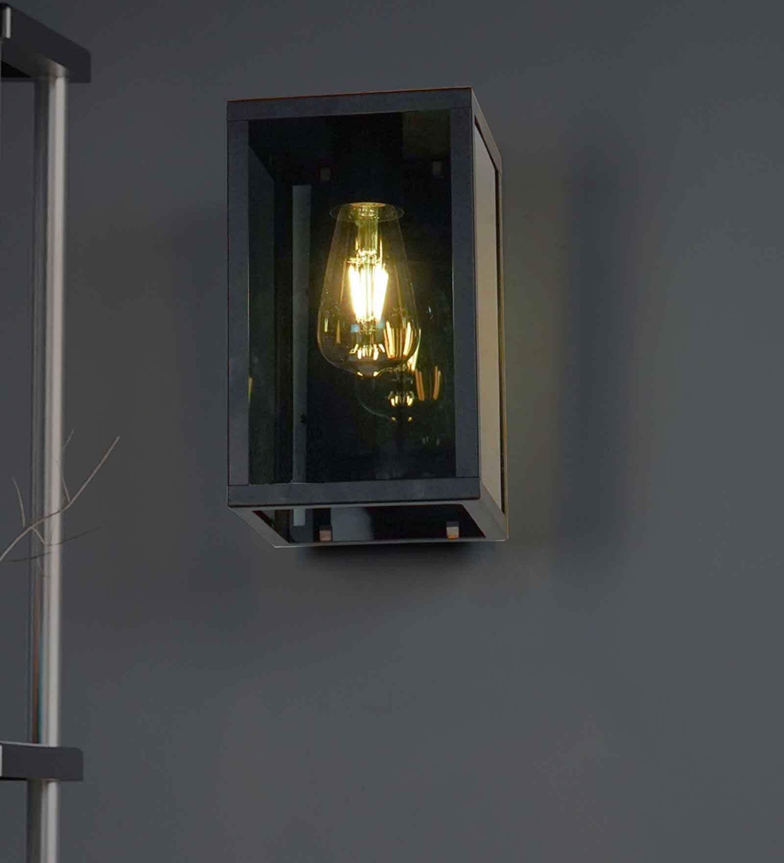 Buy Contemporary Cuboid Black Glass Wall Light by Fos Lighting at 18% ...