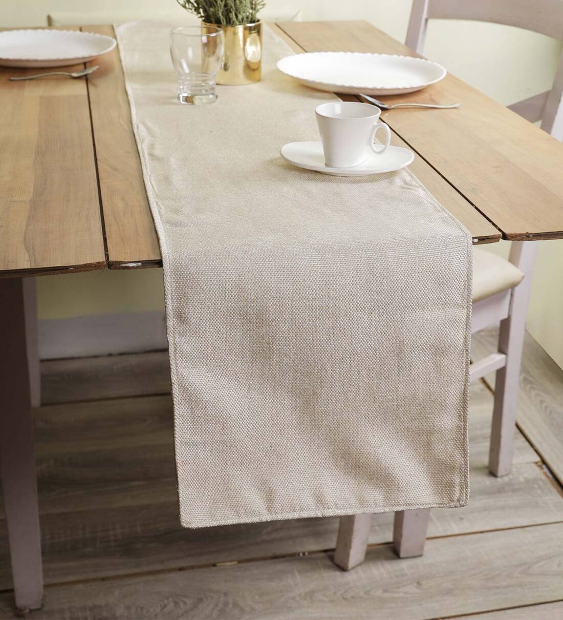 Buy Premium (72x12) Cream Jute Table Runner Online - Table Runners ...