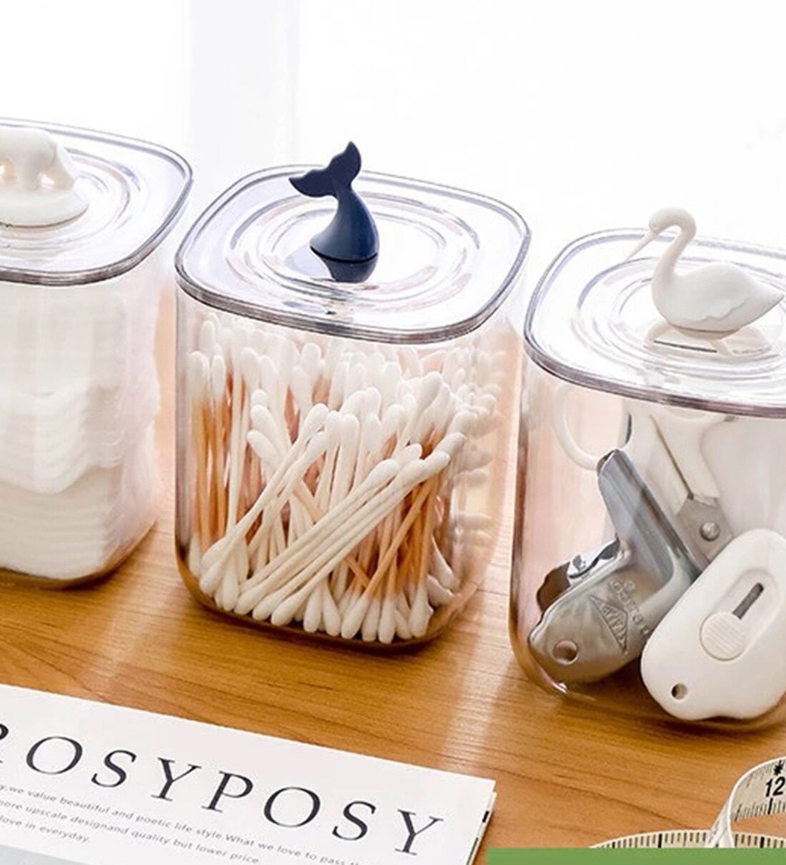 Buy Cuboid Plastic Cotton Box Holder By Market 99 at 61% OFF by Market ...